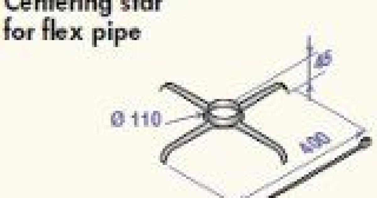 Centering clamps for flexible pipe D110 (4 pcs) – Tava Sistēma