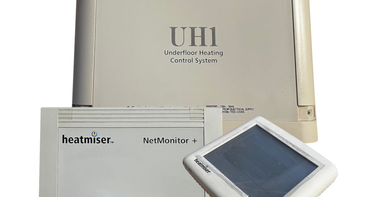 Heatmiser UH1 control system kit for underfloor heating, with network ...