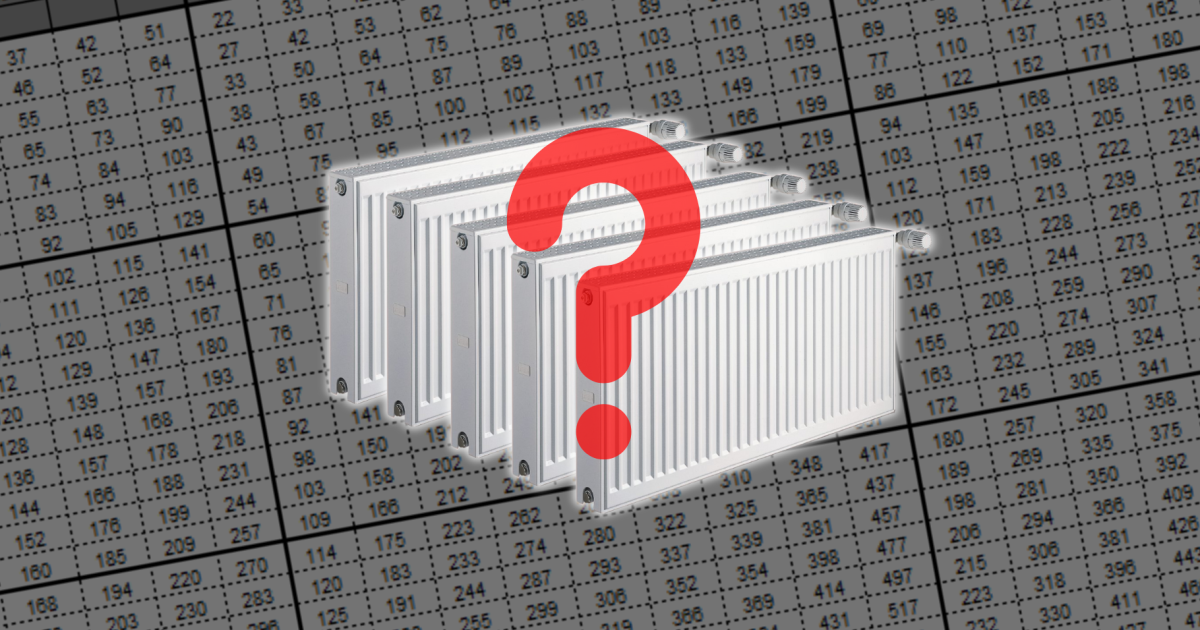 How to calculate the size of radiators needed using the heat rate ...